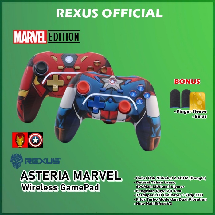 Jual Rexus Daxa Asteria Marvel Limited Edition V2 Gen 2 AX1 Wireless ...