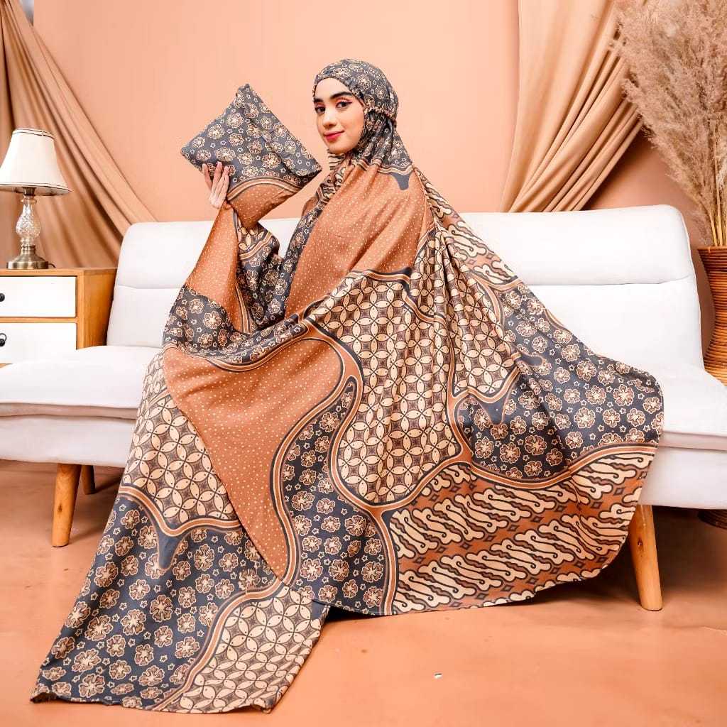 Jual Mukena Batik Dewasa Terbaru Kekinian Viral Bahan Katun Premium ...