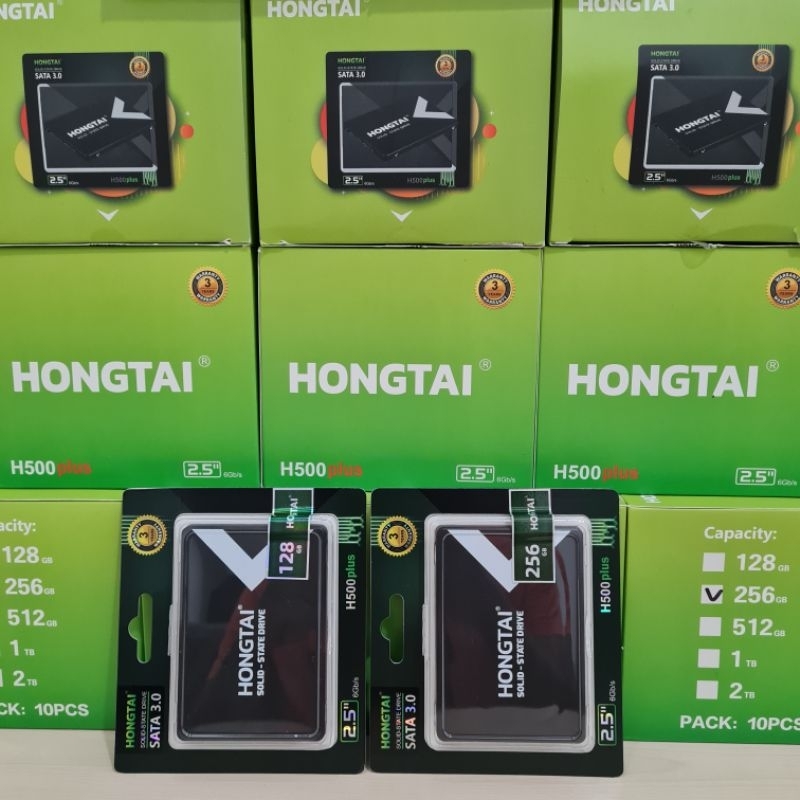 Jual SSD HONGTAI 128GB | 256GB SATA III H500 PLUS 2.5" GARANSI 3 TAHUN | Shopee Indonesia