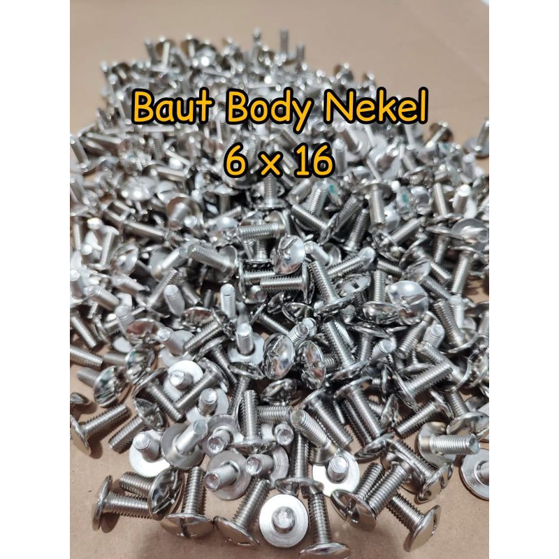 Jual 25-100 Pcs Baut Cover Body Honda 6x16 Baut Body Nekel Baut Nekel ...