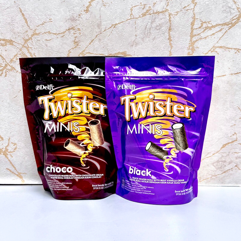 Jual Delfi Twister Minis Wafer Roll Pouch 70gr | Shopee Indonesia