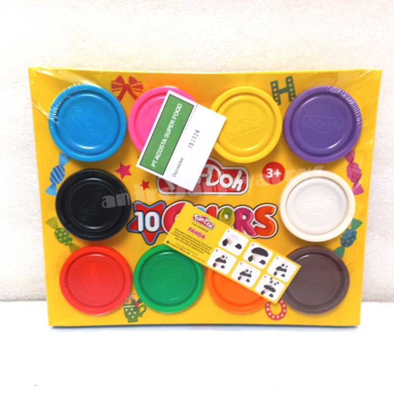 Jual Refill Fun Doh isi 10 Warna Refil Play Doh | Shopee Indonesia