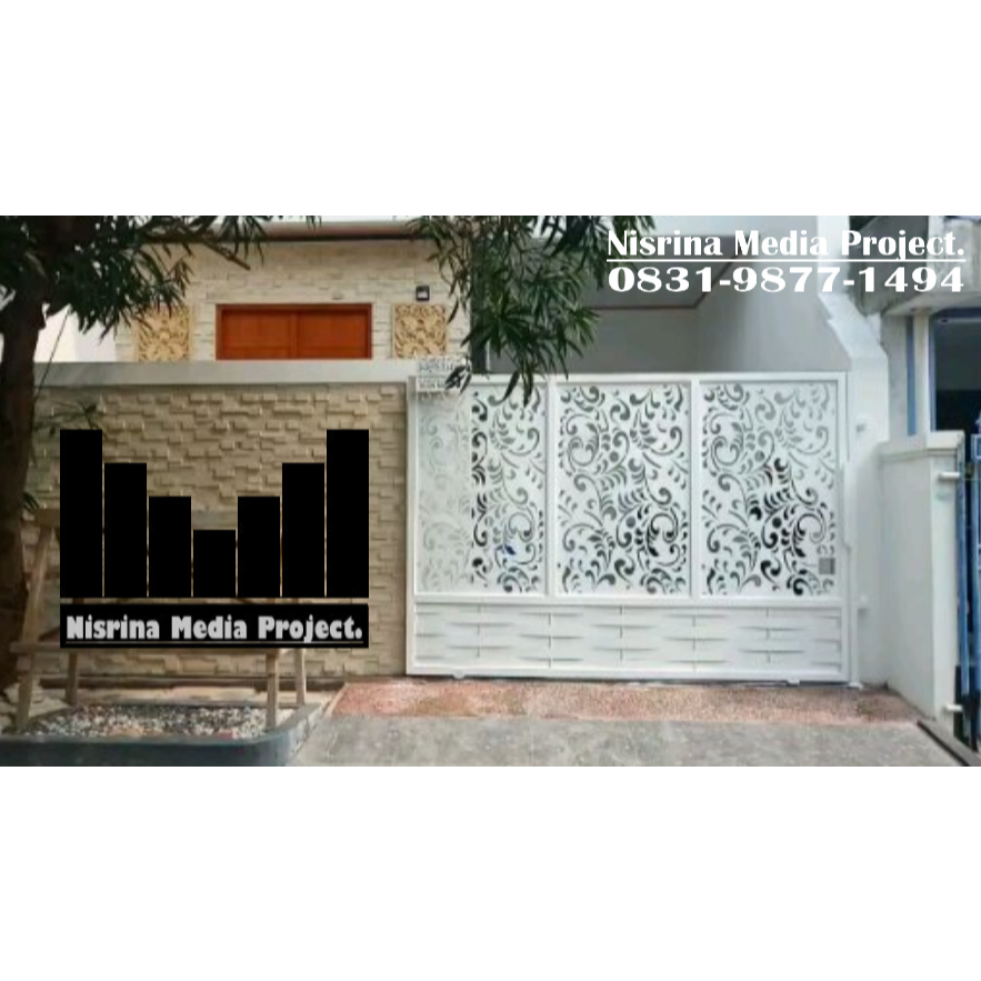 Jual GERBANG PAGAR RUMAH LASER CUTTING (MOTIF CUSTOM) | Shopee Indonesia