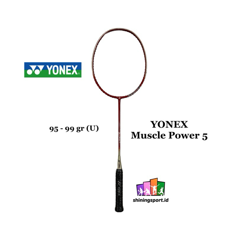 Jual Raket Badminton Yonex Muscle Power 5 (+ Free Towel Grip 2 pcs) | Shopee Indonesia