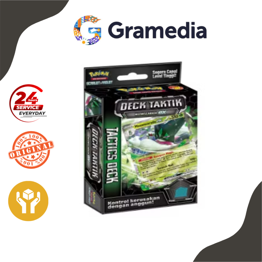 Jual Gramedia Mega - Pokemon Game Kartu Koleksi Deck Taktik - Meowscarada Svtm | Shopee Indonesia