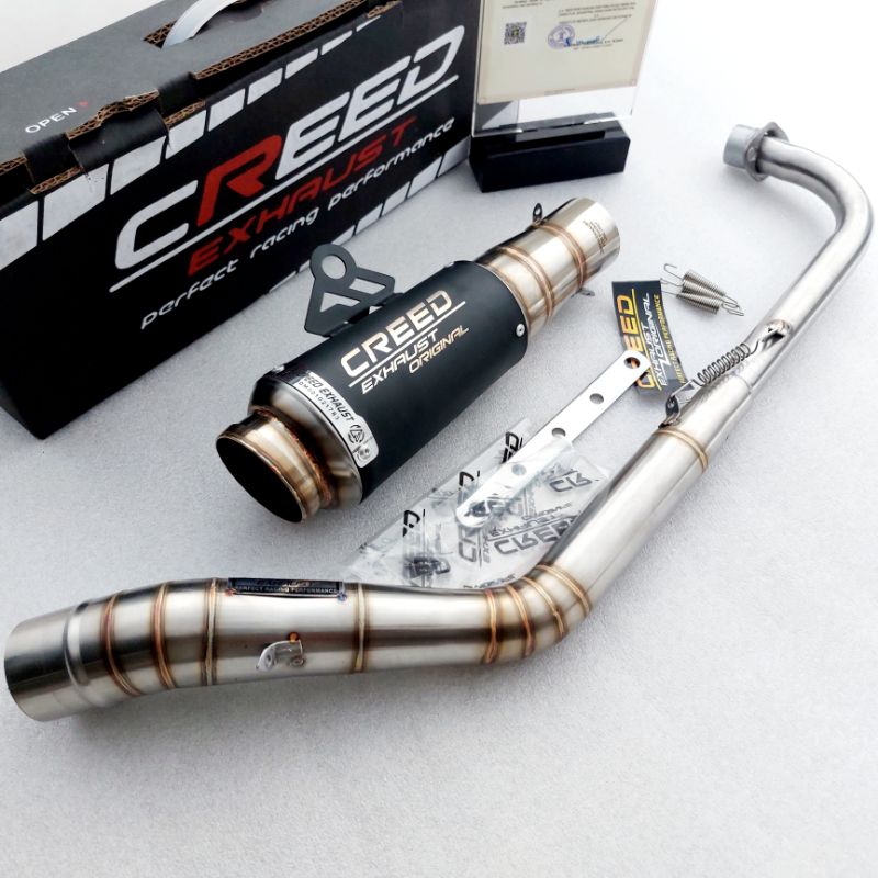Jual Knalpot racing model kompetisi step std CREED EXHAUST Jupiter z z1 ...