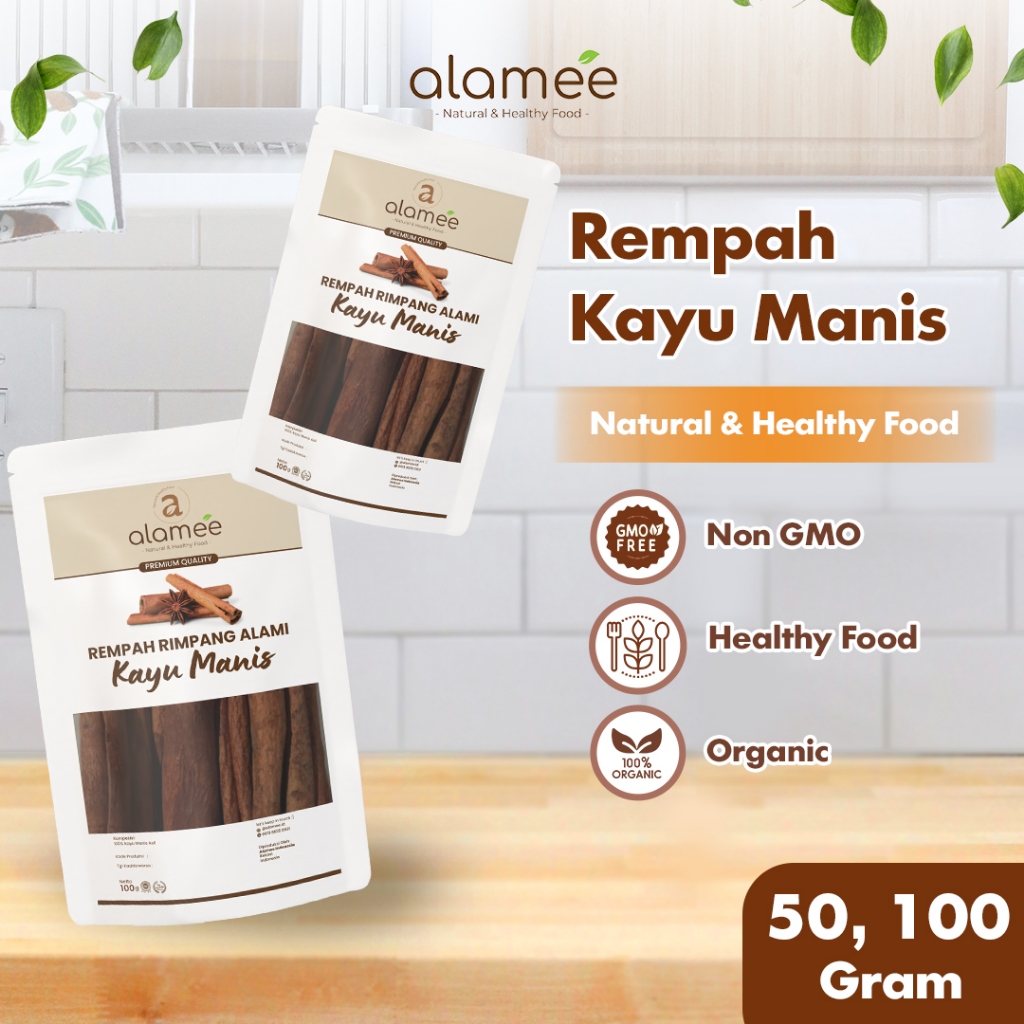Jual ALAMEE Kayu Manis Batang Cinnamon Stick Rempah Rimpang Organik ...