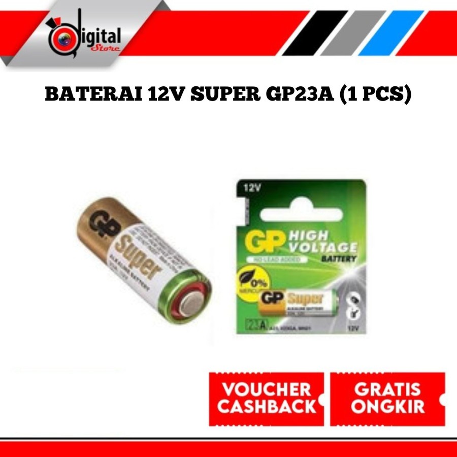 Jual Baterai 12v SUPER GP 23 gp23a gp 23a ( 1 strip ) | Shopee Indonesia