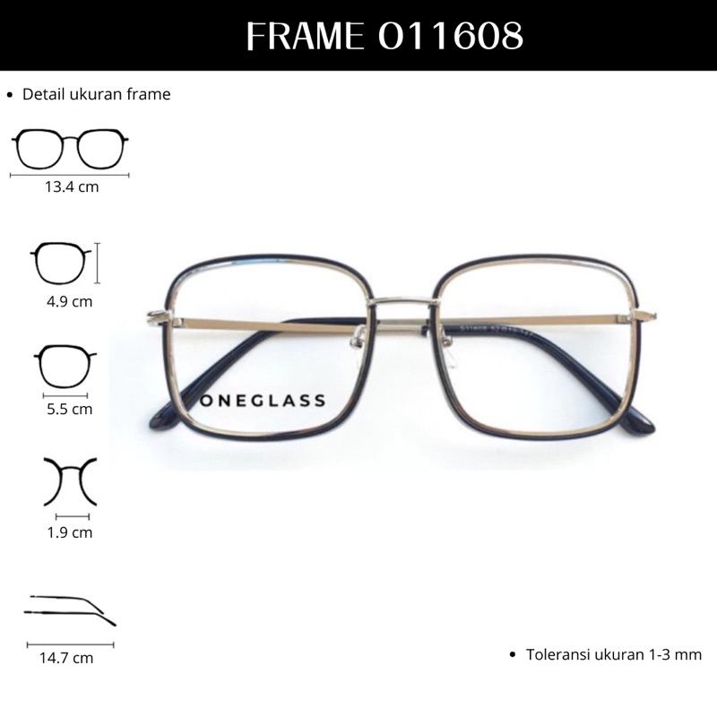 Jual 𝗢𝗻𝗲𝗴𝗹𝗮𝘀𝘀 - Frame Kacamata O11608 Plastik Unisex | Shopee Indonesia