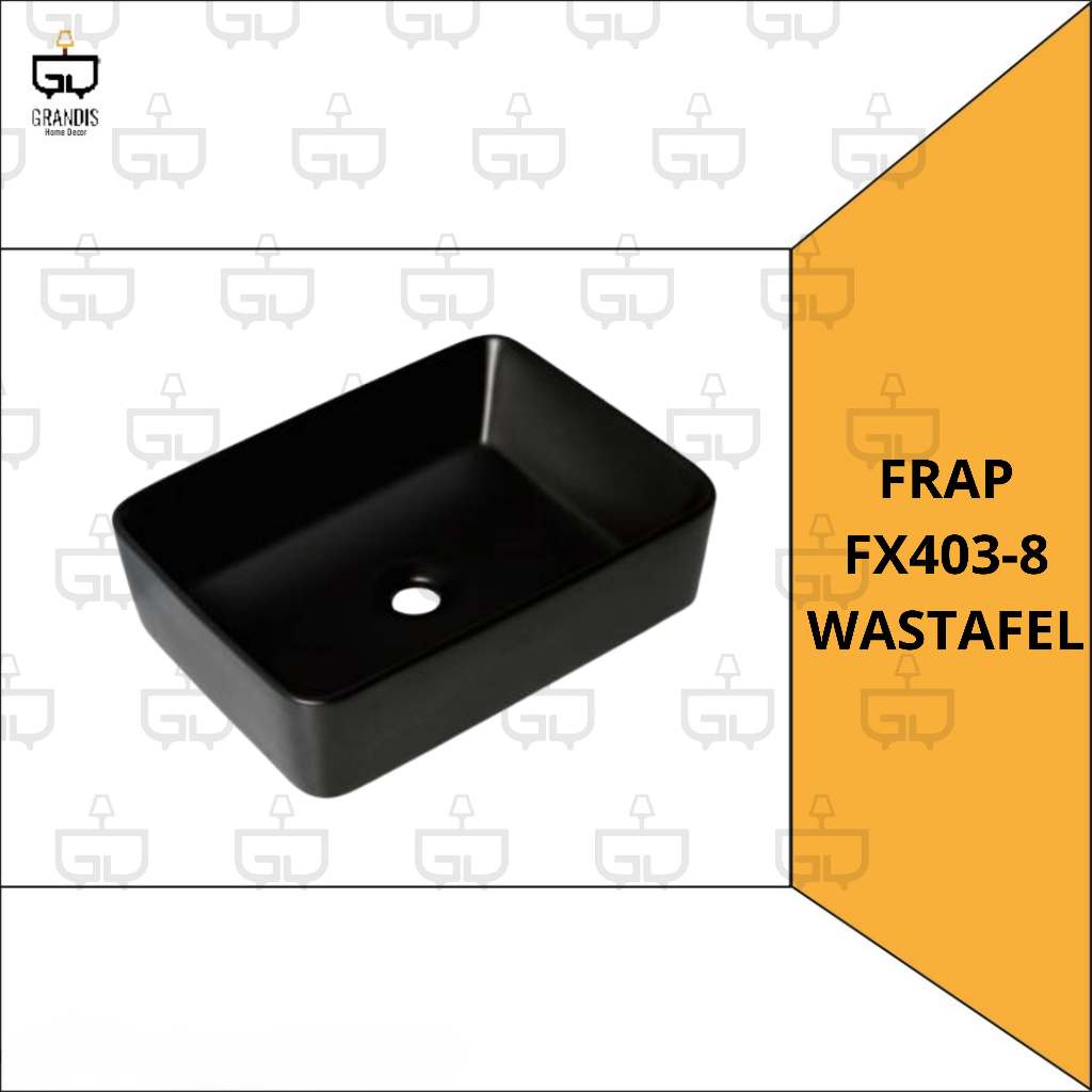 Jual Wastafel Cuci Tangan Frap FX403-8 - Wastafel Keramik Warna Hitam | Shopee Indonesia