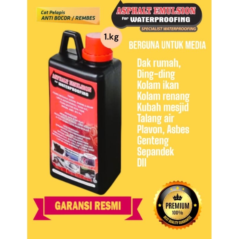 Jual aspal cair ukuran 1kg aspal emulsion solusi untuk atasi kebocoran ...