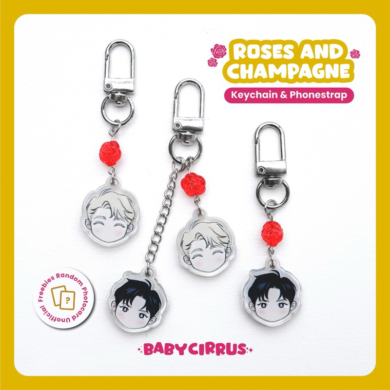Jual Acrylic Phonestrap & Keychain | Manhwa Roses and Champagne| Caesar ...