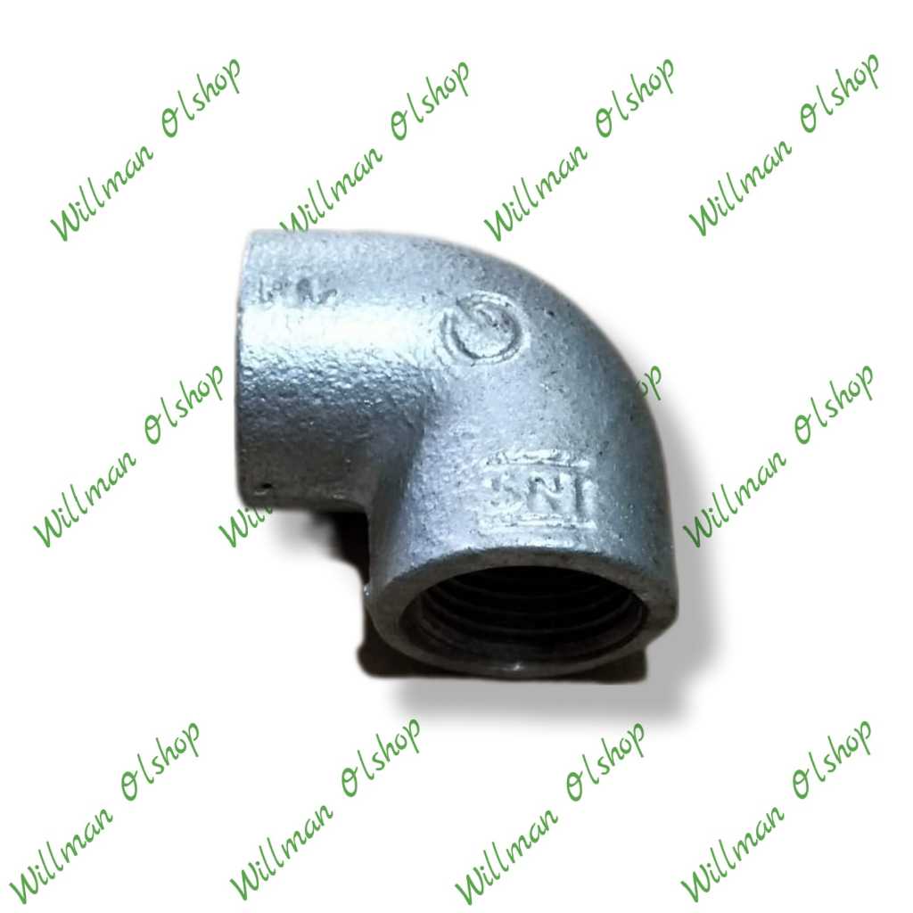 Jual Elbow L 1" Keni Knee Knie Belokan 90 Besi Pipa Galvanis Drat Dalam | Shopee Indonesia