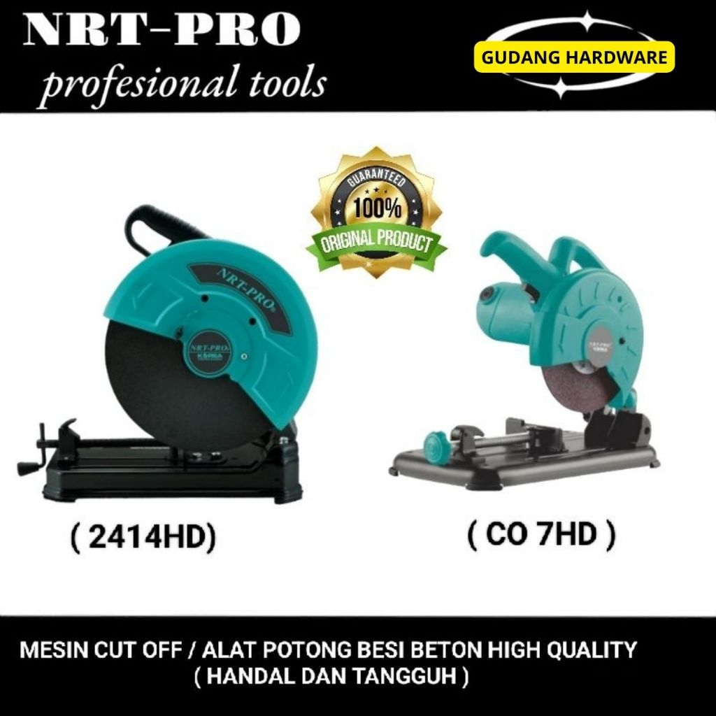 Jual NRT-PRO mesin cut off / alat potong besi 7" / 14" jaminan asli ...