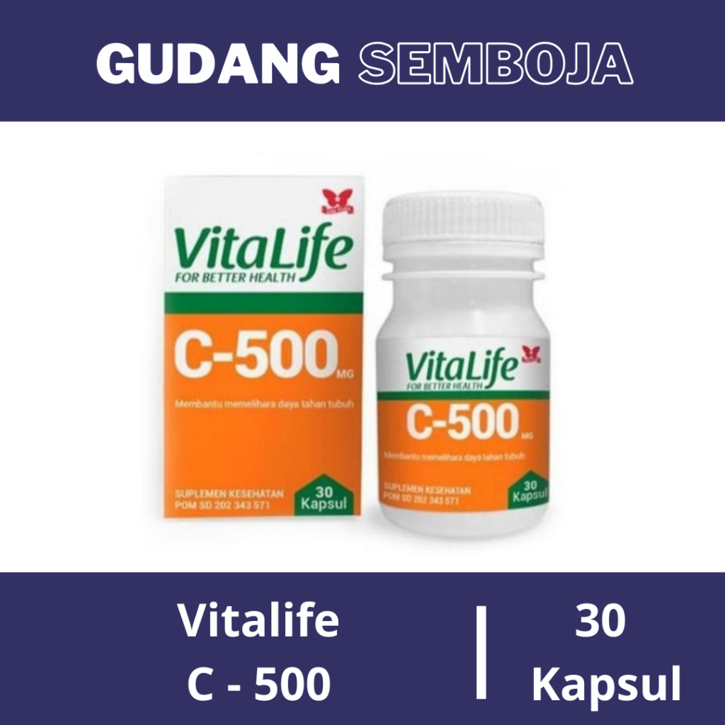 Jual Vitalife C-500 Suplemen Kesehatan Isi 30 Kapsul / Vitamin C Daya Tahan Tubuh | Shopee Indonesia