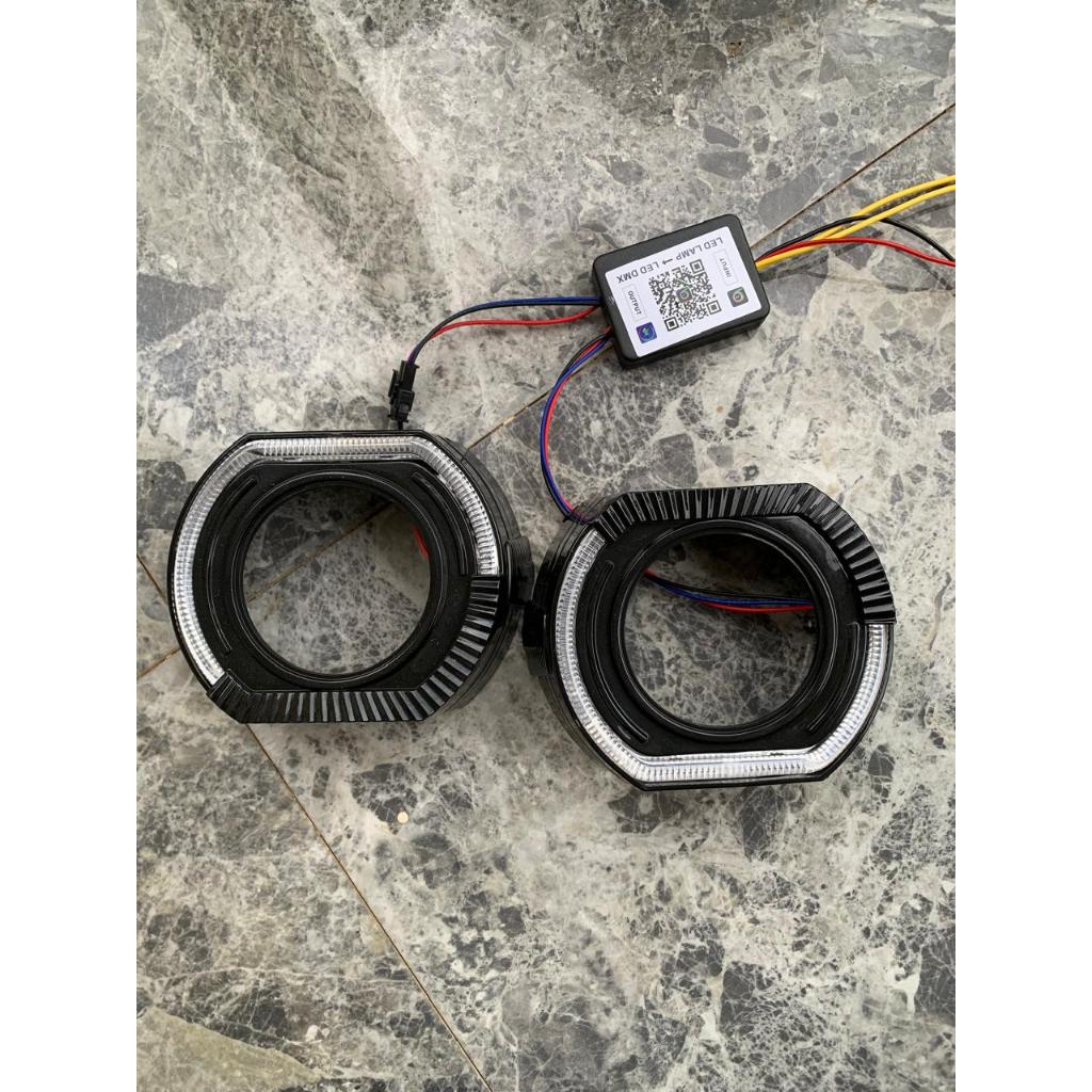 Jual SHROUND PROJECTOR BILED BMW APORT RGB BLUETOOTH 210 MODW 3 INCH ...