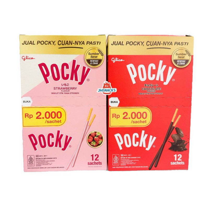 Jual [PROMO!!] Pocky Single 1 Pak isi 12pcs x 12gr - stik wafer nikmat ...