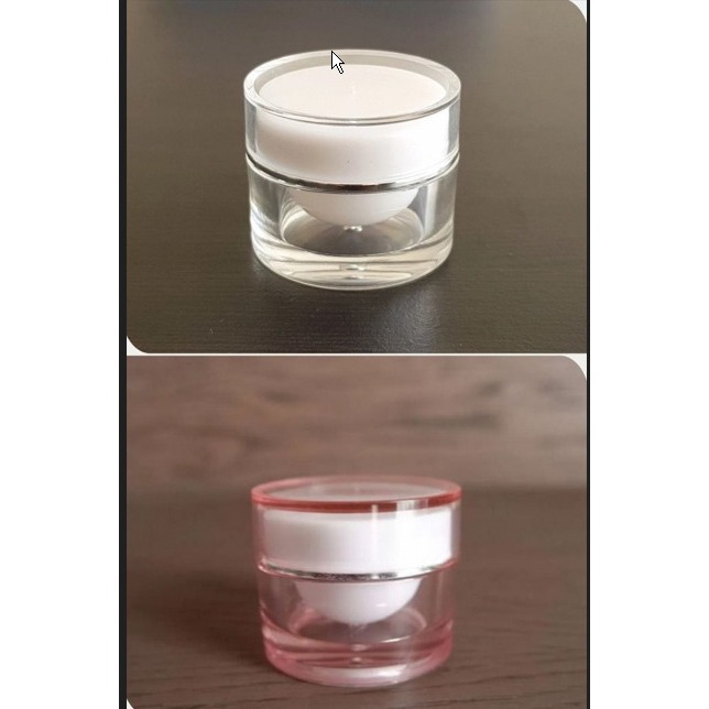 Jual POT CREAM ACRYLIC 10GR CLEAR PINK / POT CREAM AKRILIK CLEAR PINK ...