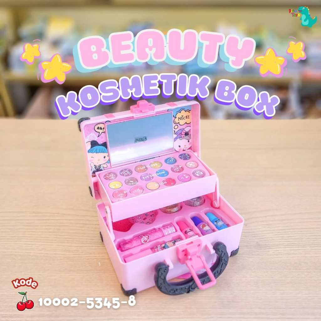 Jual J-1133 BEAUTY KOSMETIK BOX Mainan Makeup Anak | Shopee Indonesia