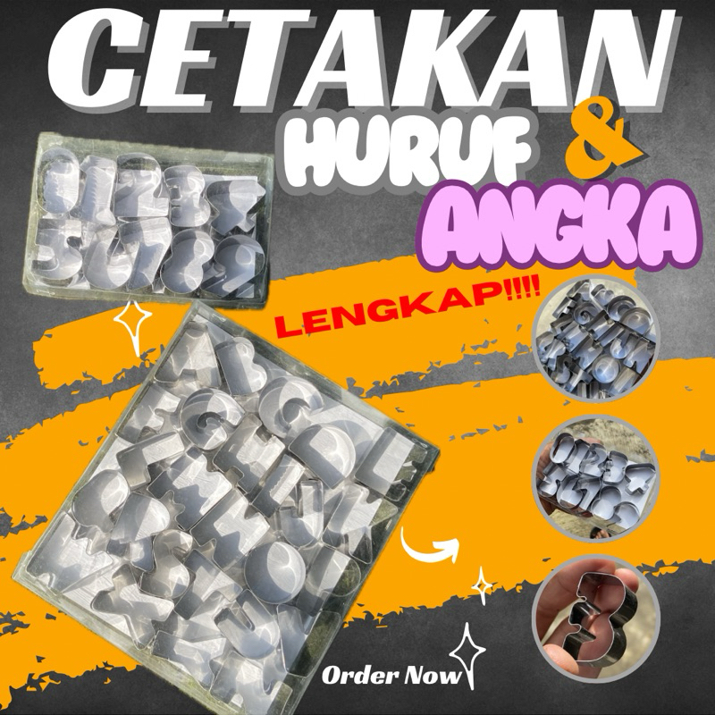 Jual cetakan huruf stainless - set cetakan huruf dan angka stainless ...