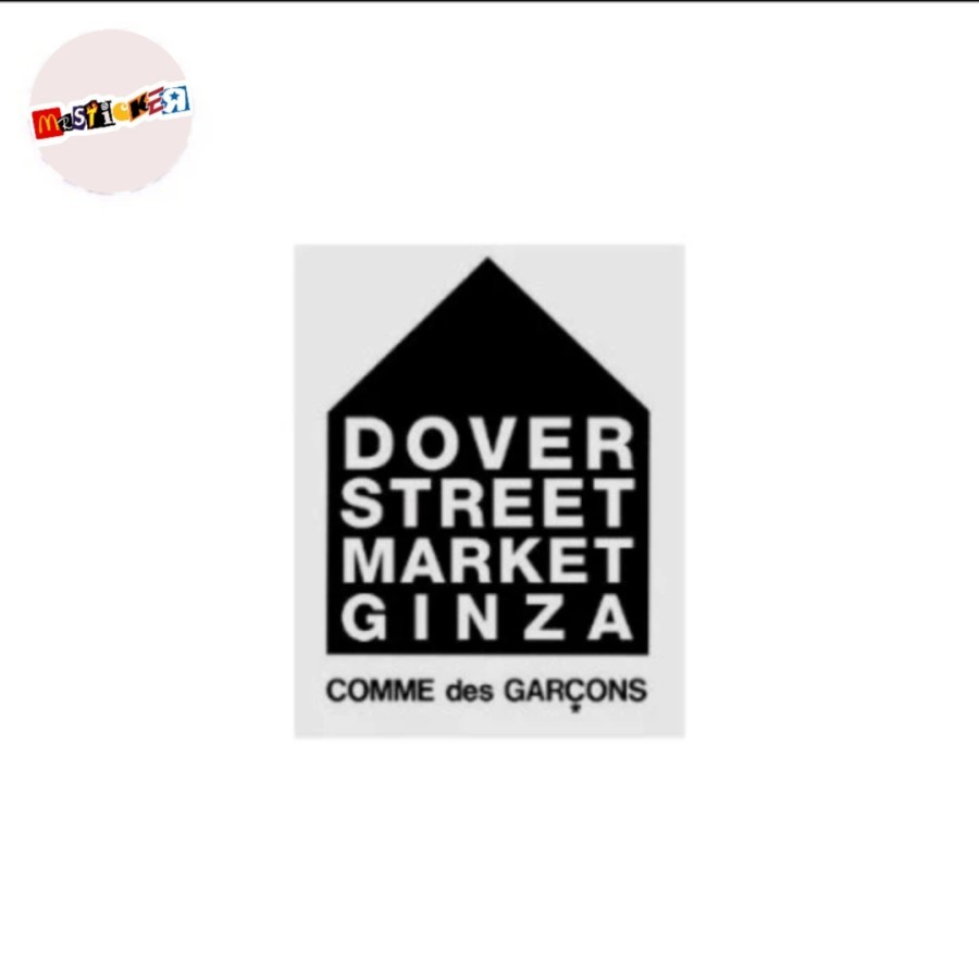 Jual sticker Comme Des Garcons x dover street market ginza logo stiker ...