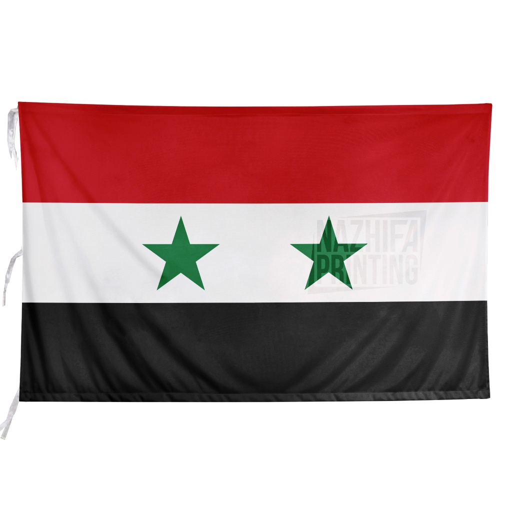 Jual Nazhifa Printing - Bendera Suriah Syria, Flag, Bendera Negara ...
