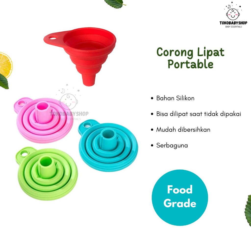 Jual Corong Silikon Lipat Portable / Corong Air Minyak Serbaguna ...