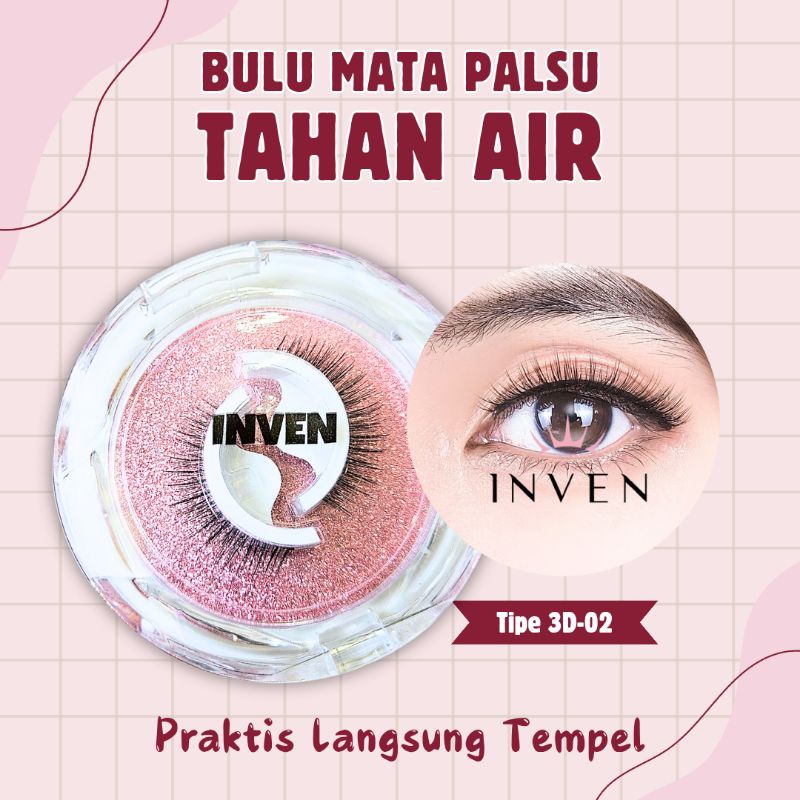Jual INVEN 3D-02 Bulu Mata Tahan Air Tanpa Lem + Free Strip Perekat ...