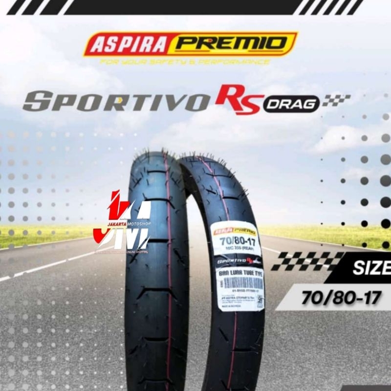 Jual Ban Drag Race High Perfomance (Tube Type) Aspira Sportivo RS01 70/80-17 (NEW) | Shopee ...
