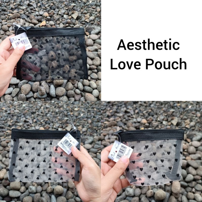 Jual Seria Daiso Watts Japan - Aesthetic Love Pouch | Shopee Indonesia