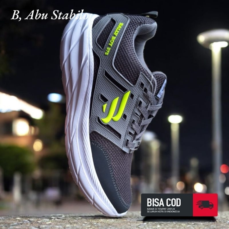 Jual DISKON !!! Sepatu Ballyboy Kers Sport Pria Wanita Hitam Putih Full ...