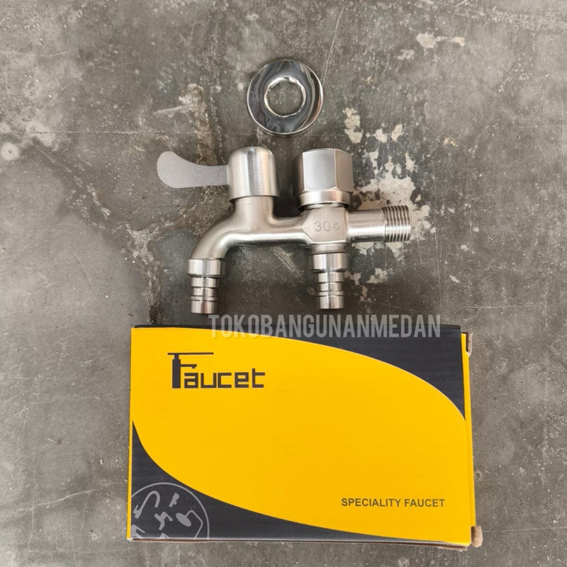 Jual Keran air cabang Stainless SUS 304 Anti Karat / Kran Model Lurus 1 ...