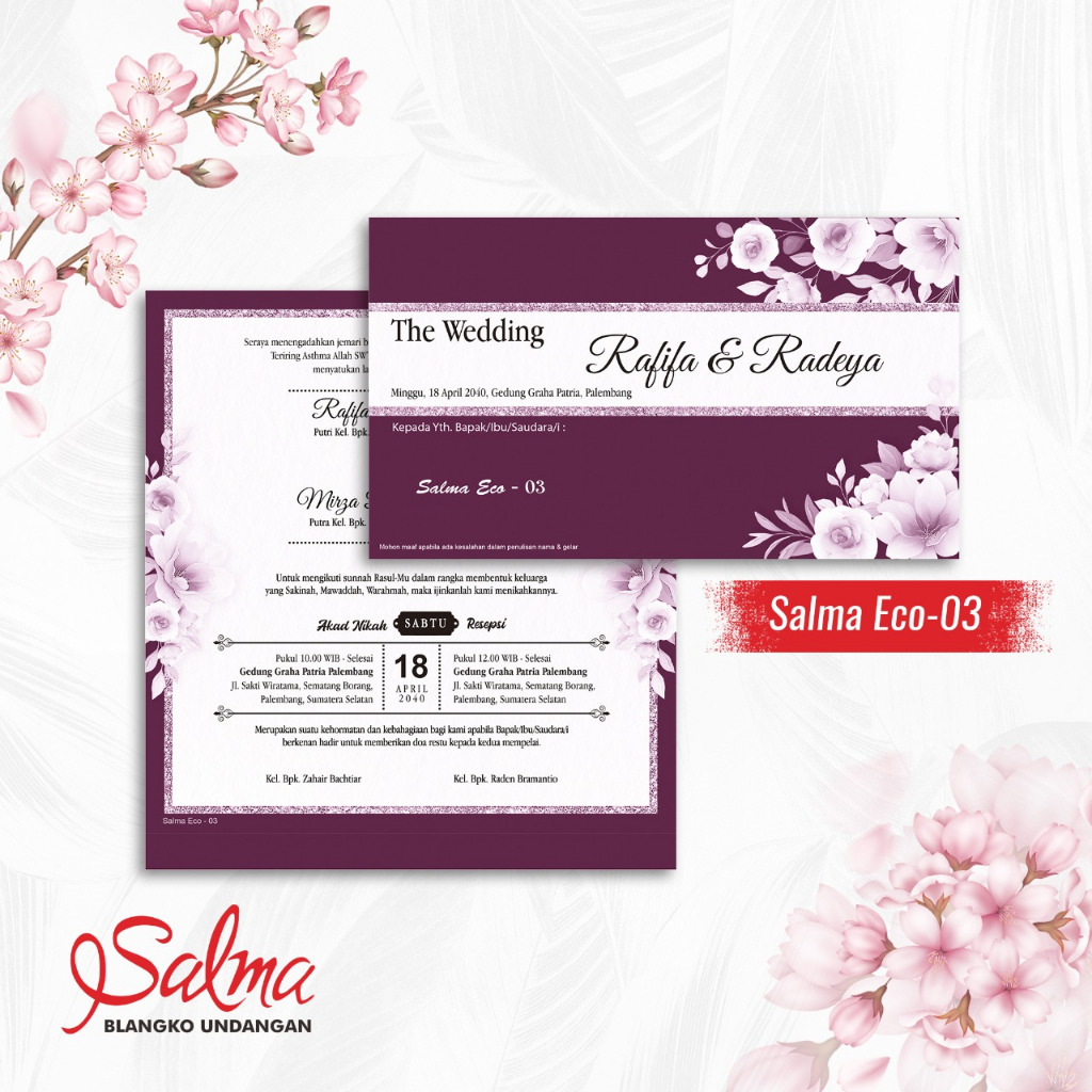 Jual Blangko Undangan Salma 03 | Shopee Indonesia
