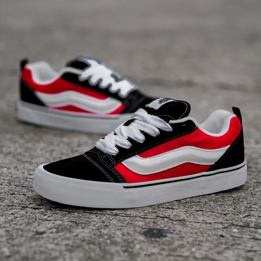 Jual Vans KNU Skooll Sepatu Sneaker Hitam Marun Unisex Terbaru | Shopee ...