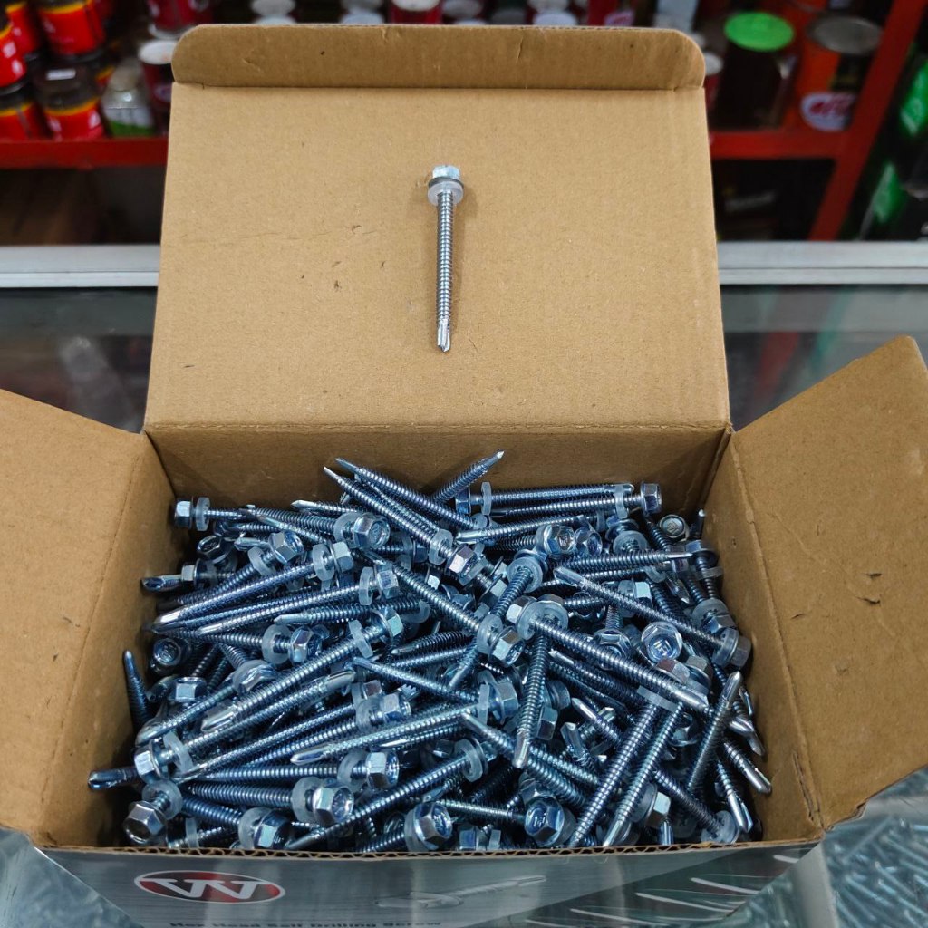 Jual [20 pcs] Baut Drilling W ukuran 12x50 Sekrup Roofing W Panjang 5 ...