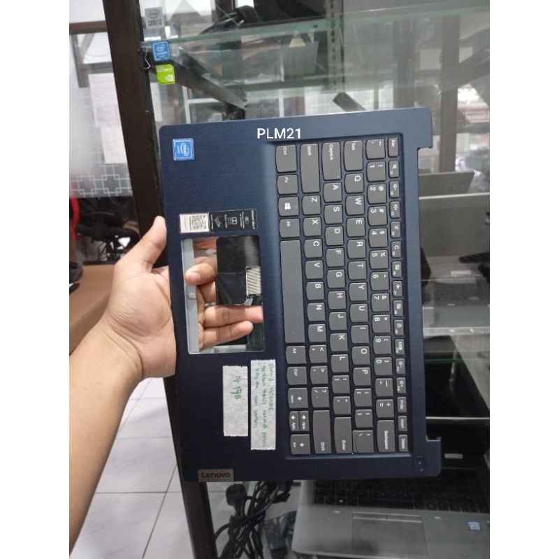 Jual [ BIRU ] Palmrest keyboard Lenovo Ideapad Slim 3 14IGL05 copotan ...