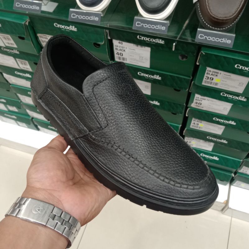 Jual CROCODILE SEPATU KULIT SLIP ON PRIA ORIGINAL | Shopee Indonesia