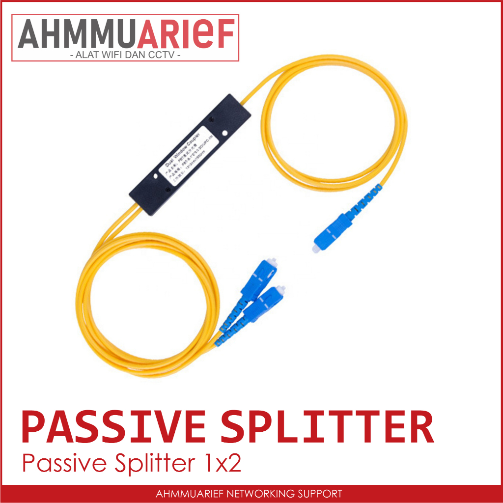 Jual PASIF PASSIVE SPLITTER SPLITER 1x2 1:2 1 2 Fiber Optic Optik SC ...