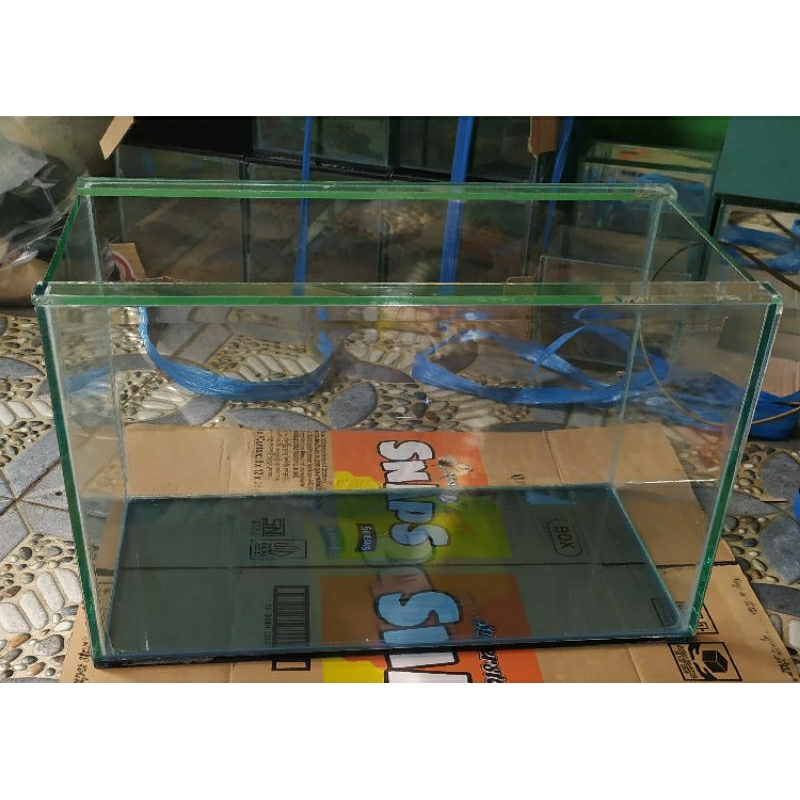 Jual aquarium kaca 40x20x25 aquarium kaca polos | Shopee Indonesia