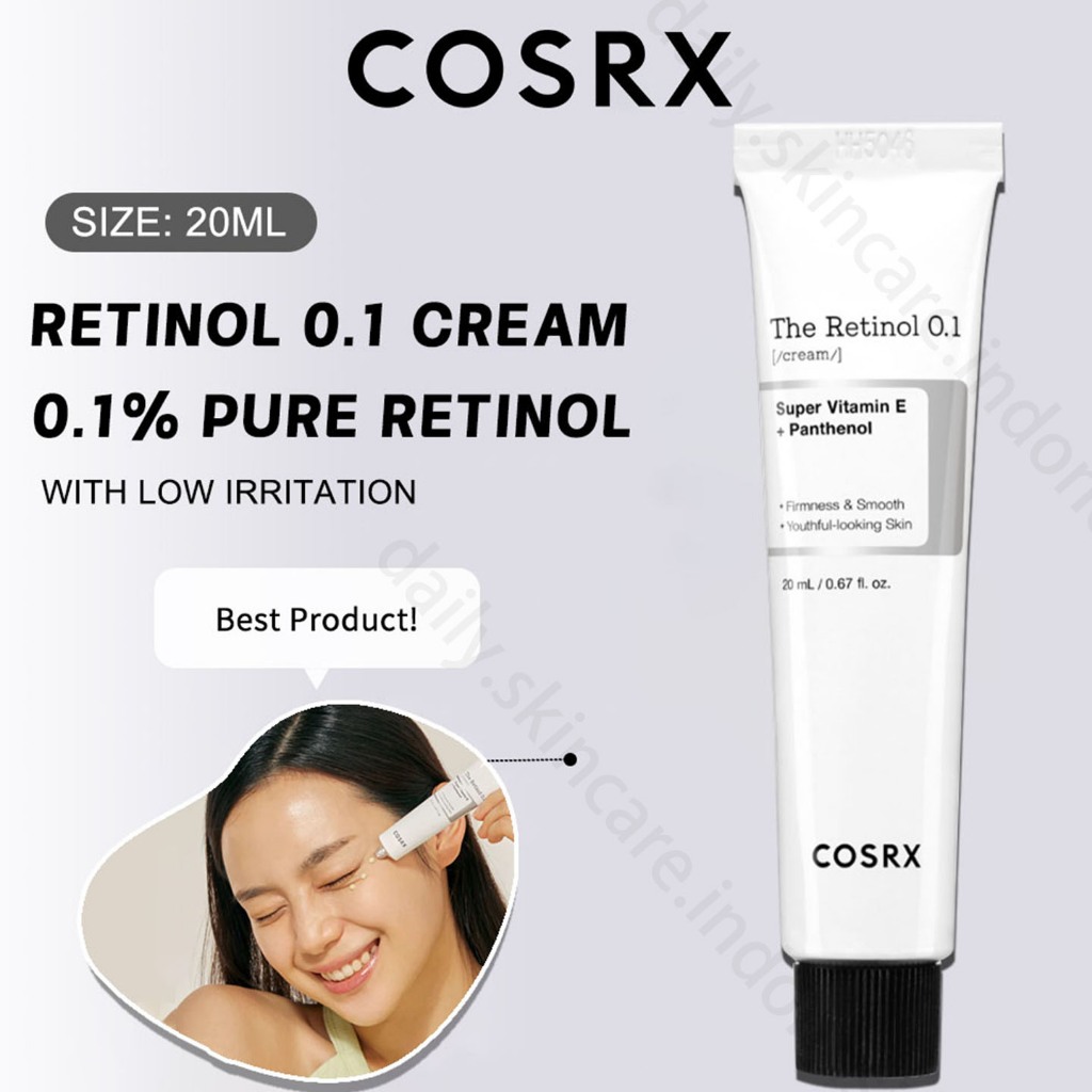 Jual COSRX Retinol 0.1 Cream Anti-aging Facial Cream 20ml | Shopee Indonesia