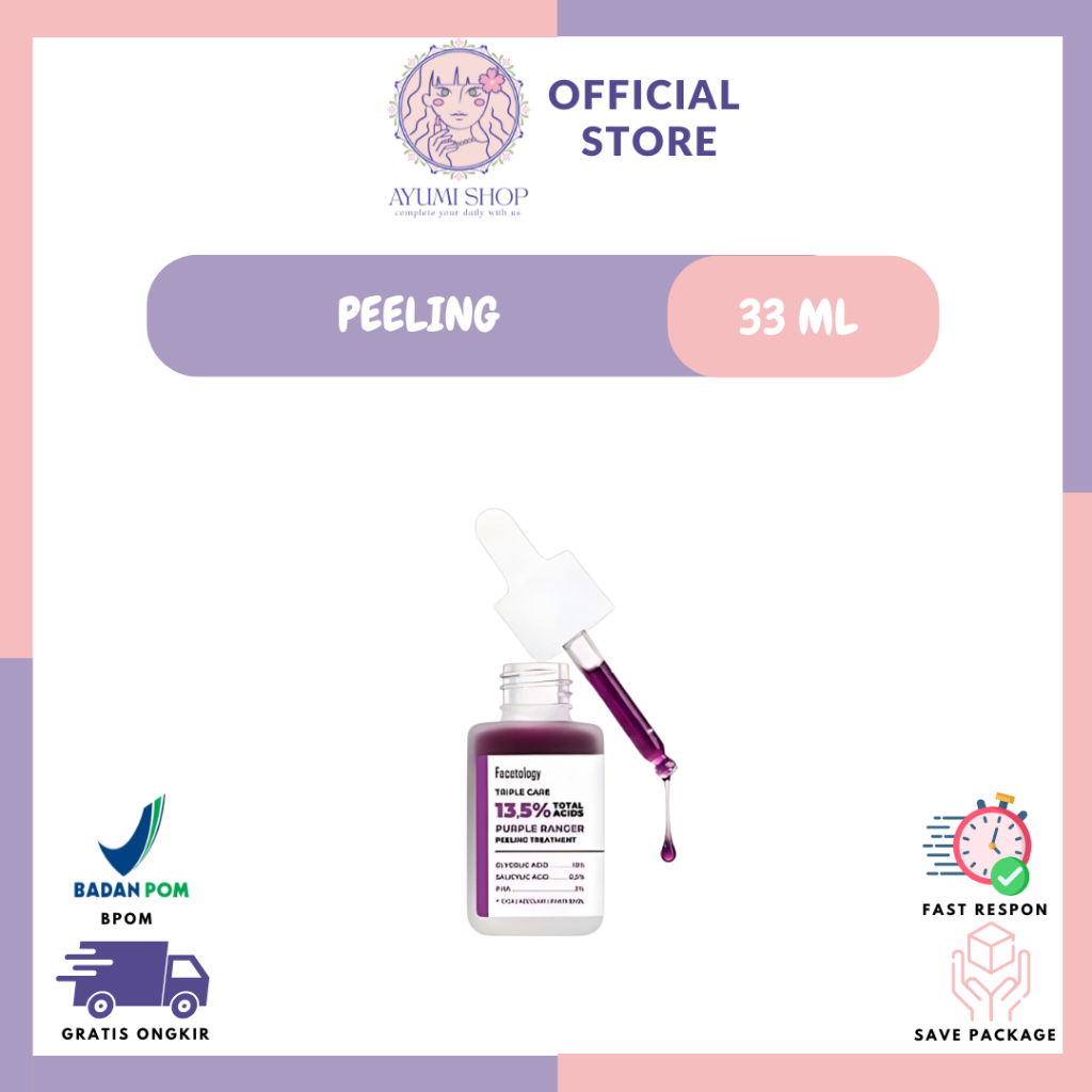 Jual AYUMI Facetology Triple Care 13.5% Total Acids Purple Ranger ...