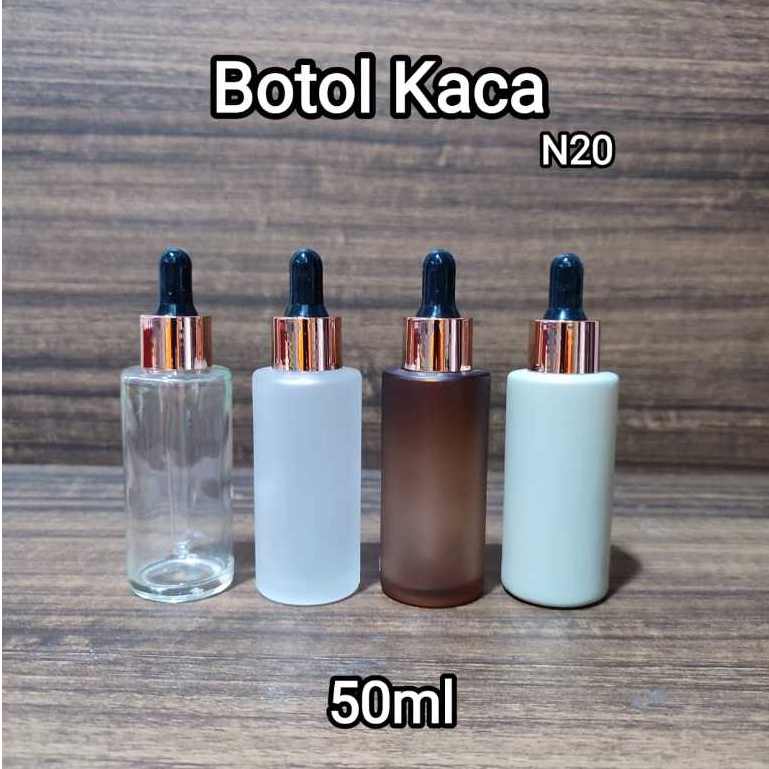 Jual Botol Dropper Serum Pipet Kaca 50ml For Cosmetic Treatment ...