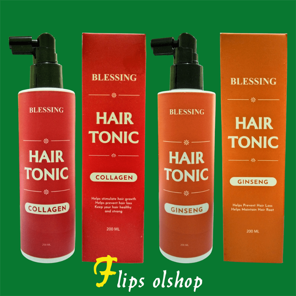 Jual HAIR TONIC GINSENG DAN HAIRTONIK COLLAGEN BLESSING 200ML | Shopee ...