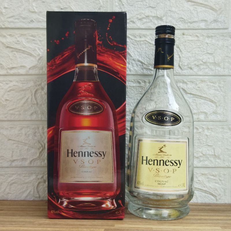 Jual Botol Kosong Hennessy Vsop + Box 1Liter | Shopee Indonesia