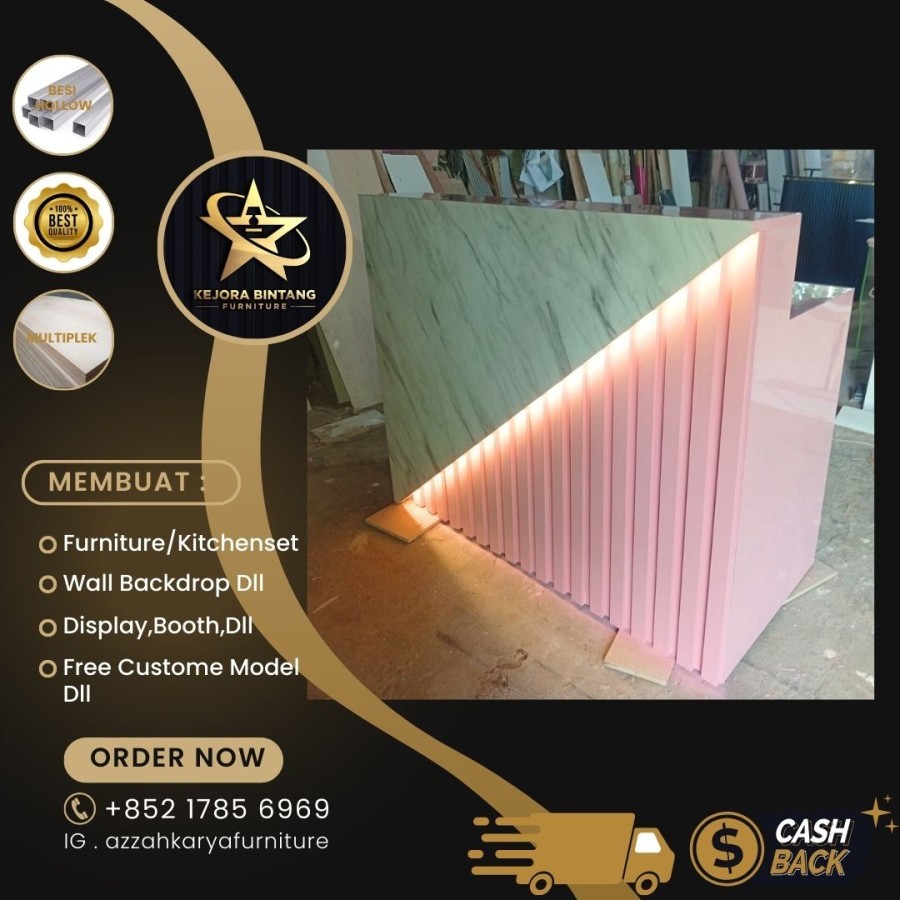 Jual KEJORA II Meja Kasir/Meja Resepsionis Kombinasi Panel/Finishing ...