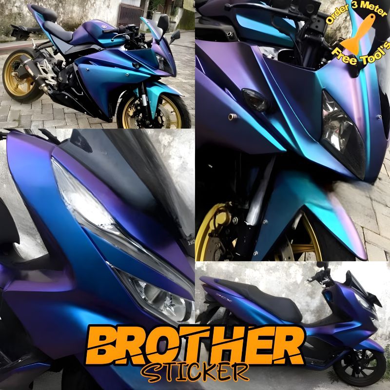 Jual stiker skotlet doff chameleon sticker bunglon doff | Shopee Indonesia