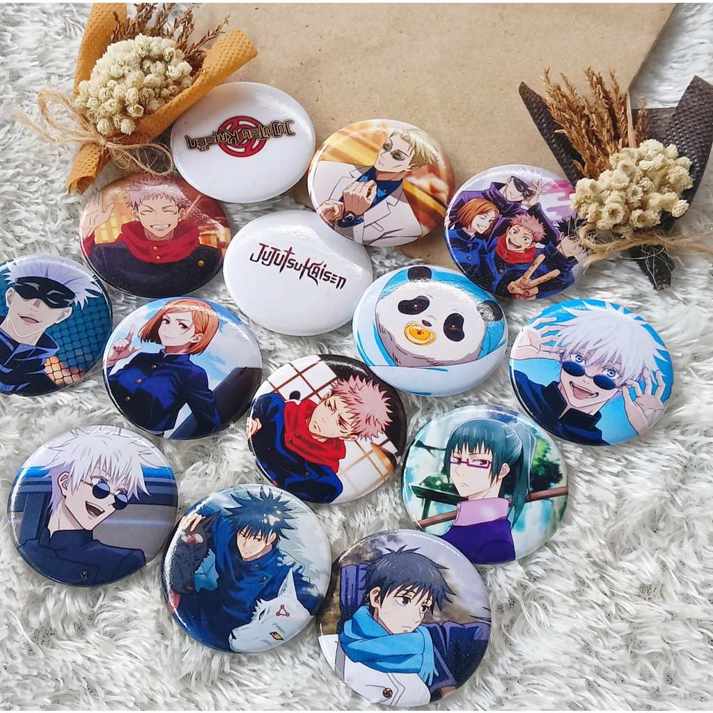 Jual PIN Jujutsu Kaisen / PIN44mm / PIN Glossy / PIN Tas / Pin Button ...