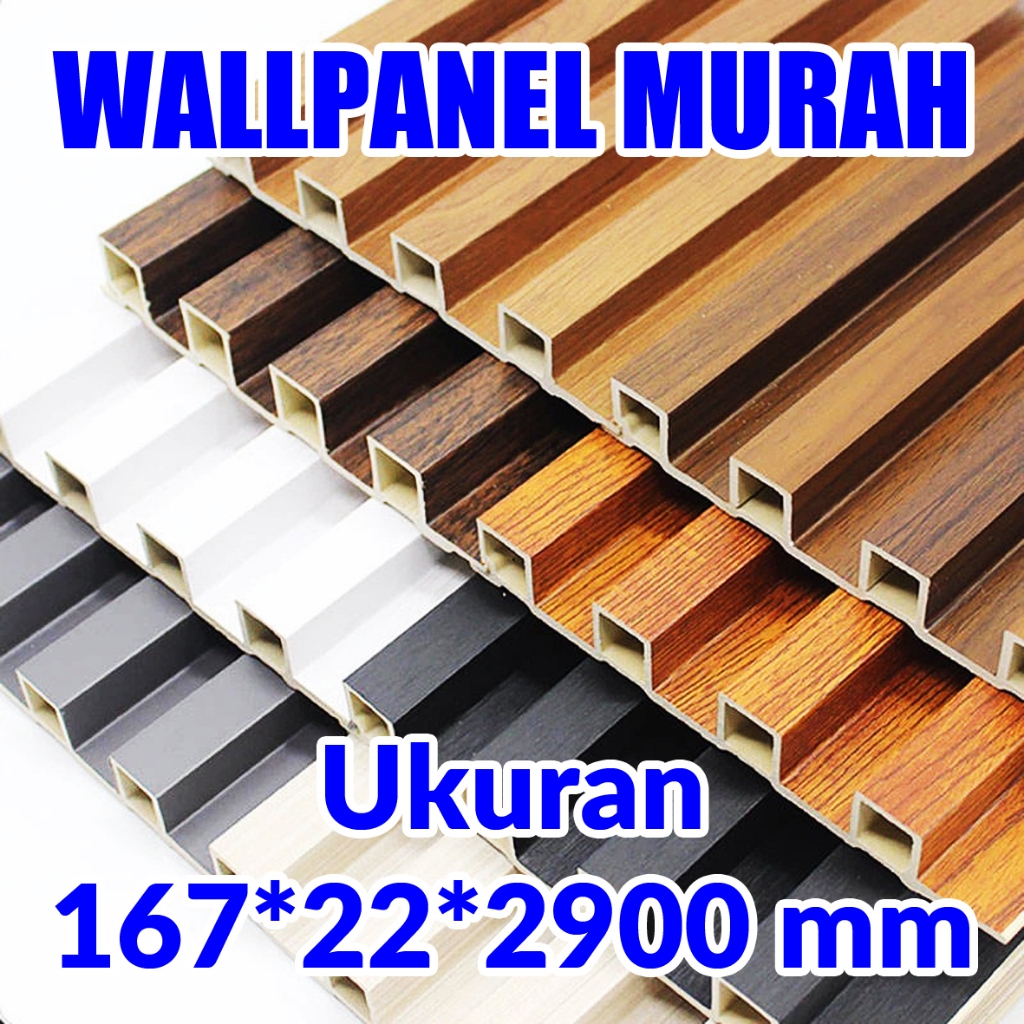Jual Kisi Kisi Wall Panel PVC Wallpanel WPC Wood Panel | Shopee Indonesia