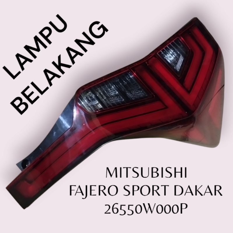 Jual LAMPU STOP REM LED MITSUBISHI FAJERO PAJERO SPORT DAKAR 26550W000P ...