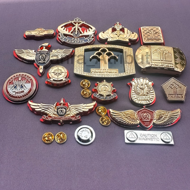 Jual pin Brevet kumham Kemenkumham Pengayoman/ Pin Polsus / pin Kami ...